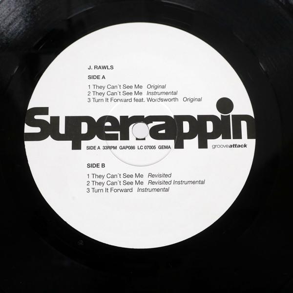 アーティスト：J. RAWLSタイトル：THEY CAN'T SEE MEレーベル：GROOVE ATTACK PRODUCTIONS GAP086ジャケット：NONE盤：E-帯：NONEFMT：12枚数：1JAN：コメント：US盤レビュー：