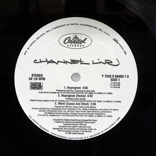 アーティスト：CHANNEL LIVEタイトル：REPROGRAM / MAD IZM (REMIX)レーベル：CAPITOL Y58409ジャケット：NONE盤：E-帯：NONEFMT：12枚数：1JAN：コメント：US盤レビュー：