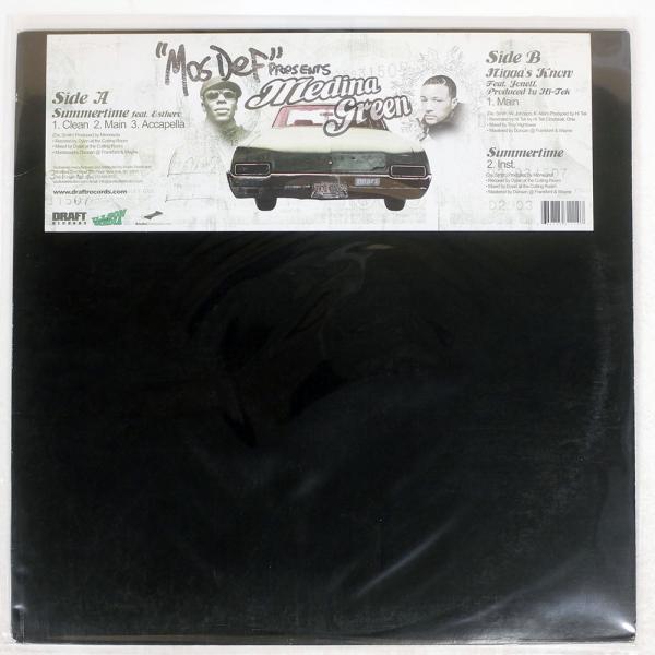 アーティスト：MOS DEFタイトル：SUMMERTIME / NIGGA'S KNOWレーベル：DRAFT 12DRF111ジャケット：E-盤：E-帯：NONEFMT：12枚数：1JAN：コメント：US盤レビュー：