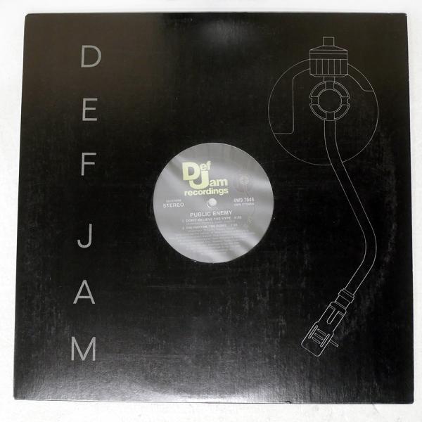 アーティスト：PUBLIC ENEMYタイトル：DON'T BELIEVE THE HYPEレーベル：DEF JAM 4W97846ジャケット：E-,ST盤：E-帯：NONEFMT：12枚数：1JAN：コメント：US盤レビュー：