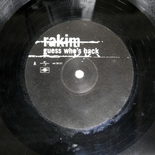 アーティスト：RAKIMタイトル：GUESS WHO'S BACKレーベル：UNIVERSAL UNT56151ジャケット：NONE盤：VG+帯：NONEFMT：12枚数：1JAN：コメント：UK盤レビュー：