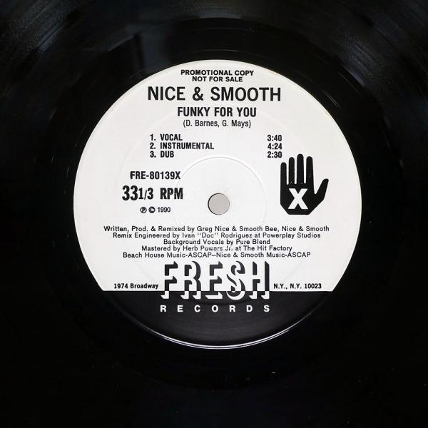 アーティスト：NICE &amp; SMOOTHタイトル：FUNKY FOR YOUレーベル：FRESH FRE80139ジャケット：NONE盤：E-帯：NONEFMT：12枚数：1JAN：コメント：US盤レビュー：