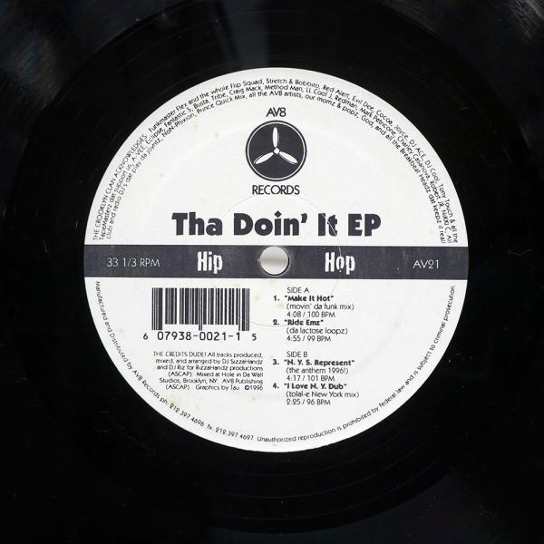 アーティスト：CROOKLYN CLANタイトル：PRESENTS: THA DOIN' IT EPレーベル：AV8 AV21ジャケット：NONE盤：E-帯：NONEFMT：12枚数：1JAN：コメント：US盤レビュー：