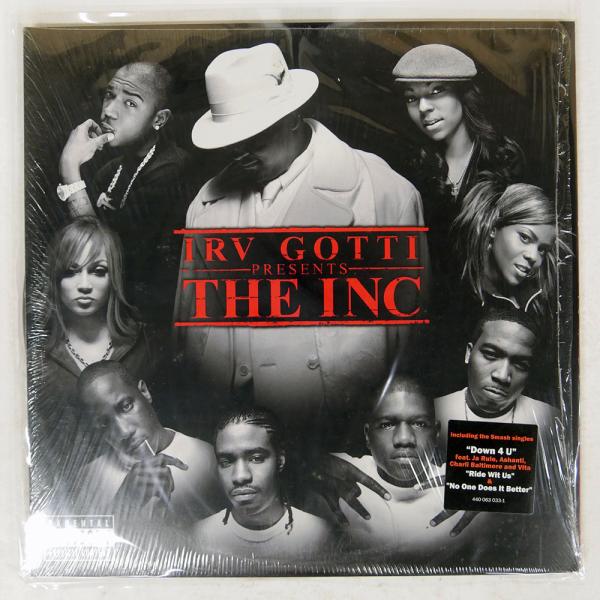 アーティスト：IRV GOTTIタイトル：PRESENTS INC.レーベル：MURDER INC 4400630331ジャケット：E-盤：E-,E-帯：NONEFMT：LP枚数：2JAN：コメント：US盤 シュリンク付きレビュー：