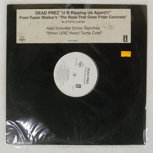 アーティスト：DEAD PREZタイトル：U R RIPPING US APART!!!レーベル：AMARU ENTERTAINMENT INTR102631ジャケット：E-盤：E-帯：NONEFMT：12枚数：1JAN：コメント：US盤レ...