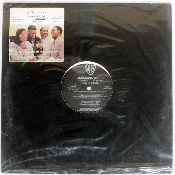 アーティスト：JERMAINE DUPRIタイトル：LAY IT DOWNレーベル：WARNER BROS. PROA100534ジャケット：VG+盤：E-,ST帯：NONEFMT：12枚数：1JAN：コメント：US盤 マーキングシールレビュー：