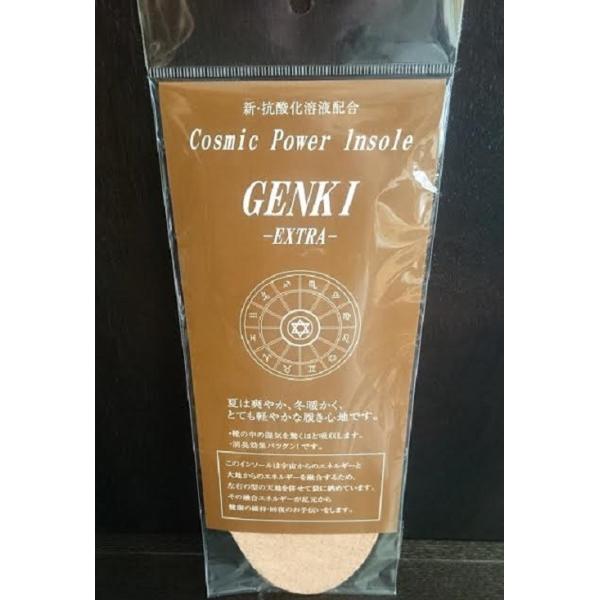 商品名Cosmic Power Insole GENKI EXTRAサイズ／寸法 サイズ：フリー（型紙あり) 色：うすいピンクご注意事項型紙が一緒に入ってますので、足のサイズに合わせてカットし、靴の中に入れてご使用ください。効果は半永久的に...