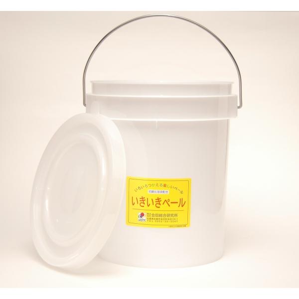 商品名不思議なバケツ いきいきペール 5型（4.3リットル）サイズ／寸法 容量：4.3リットル　サイズ：高：22ｃｍ×直径：19ｃｍ素材／材質原料樹脂：ポリエチレン　耐熱温度：（本体）80度 (フタ)70度　耐冷温度：（本体）-20度 (フ...