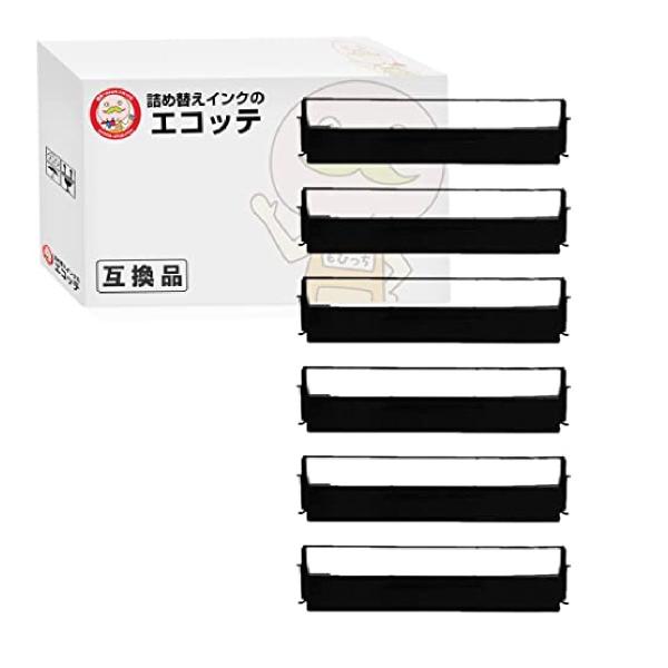 【メーカー名】EPSON ( エプソン )【メーカー公式純正品番】ERC-04/MP-80/7Q1MP80/#8750【種別】インクリボンカセット【商品内容】黒 6個【内容量 / 印刷枚数 純正比】純正品と同枚数の印刷が可能です。【対応機種...