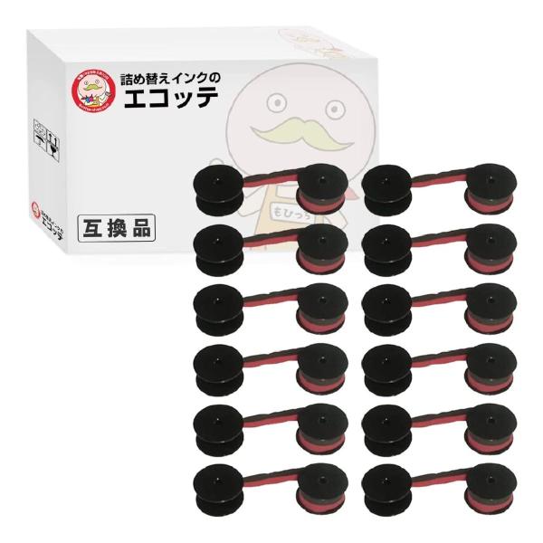 【メーカー名】Commodore ( コモドール )【メーカー公式純正品番】LP-108【種別】スプールリボン【商品内容】黒赤 12個【内容量 / 印刷枚数 純正比】純正品と同枚数の印刷が可能です。【対応機種】US152P【注意事項】 代金...