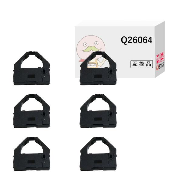 【メーカー名】RICOH ( リコー )【メーカー公式純正品番】Q26064【種別】インクリボンカセット【商品内容】黒 6個【内容量 / 印刷枚数 純正比】純正品と同枚数の印刷が可能です。【対応機種】InfoPrint 5577-G02（I...