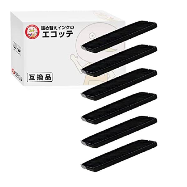 【メーカー名】NEC ( 日本電気 )【メーカー公式純正品番】EF1278B/EF1278BM【種別】サブリボン【商品内容】黒 6個【内容量 / 印刷枚数 純正比】純正品と同枚数の印刷が可能です。【対応機種】CKSP-100C（CKSP10...