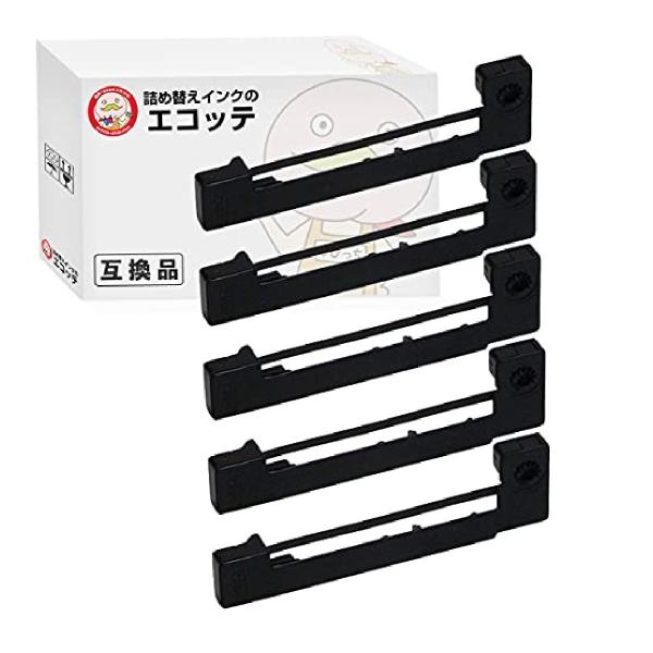 【メーカー名】EPSON ( エプソン )【メーカー公式純正品番】ERC-09/ERC-09B【種別】インクリボンカセット【商品内容】黒 5個【内容量 / 印刷枚数 純正比】純正品と同枚数の印刷が可能です。【対応機種】HC-20 ( HC2...