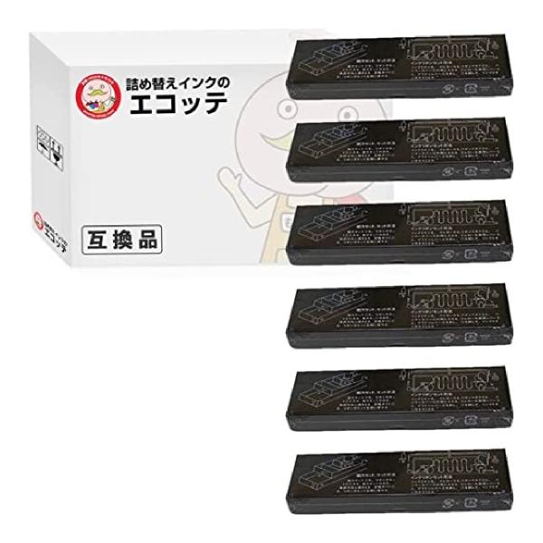 【メーカー名】KEL ( 兼松エレクトロニクス )【メーカー公式純正品番】YD-4100/YD-4400【種別】サブリボン【商品内容】黒 6個【内容量 / 印刷枚数 純正比】純正品と同枚数の印刷が可能です。【対応機種】KEL 4135KKE...