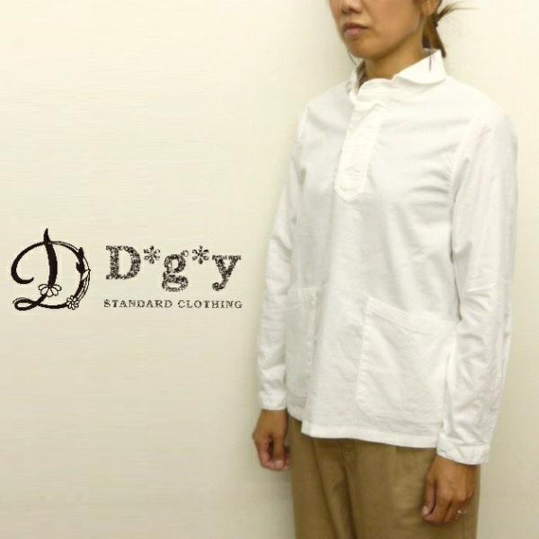 肌触りの良さ、着やすさを追求した大人のデイリーウェアを提案するD*g*y、dgy（ディージーワイ）気取らず自分らしくいられる、ナチュラル&amp;カジュアルなブランドです。プルオーバー型のシャツです。かぶる形のプルオーバー型がポイント。丸い...