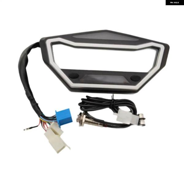 オートバイ カスタム計器 オートバイ デジタルODOMタコメーター 7色バックライト付きデジタル ディスプレイ 計器ゲージ カスタム パーツ アクセサリーHigh-concerned chemical:NoneItem Weight:0.5...