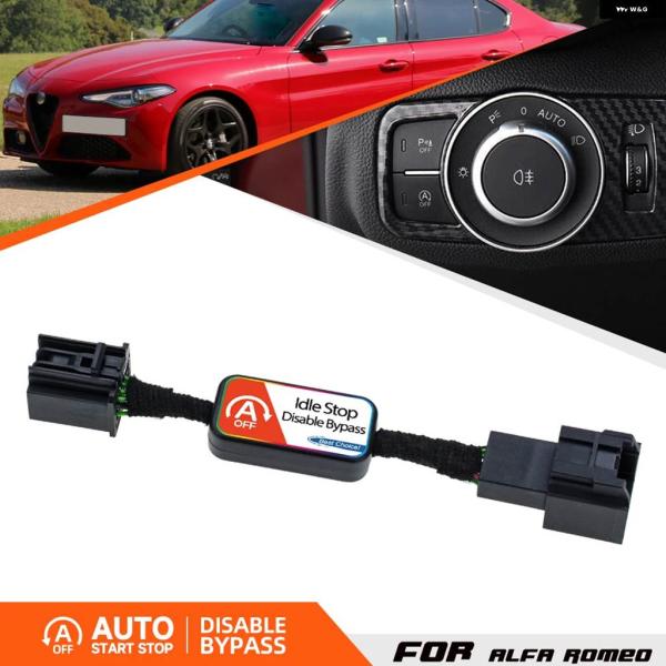 オートアイドルスタートストップエリミネーター アルファロメオ ステルヴィオ ジュリア 2016 2017-2024 車用 オートマチックスタートストップ A-OFF エンジン システム ケーブル カスタム パーツ アクセサリーHigh-co...