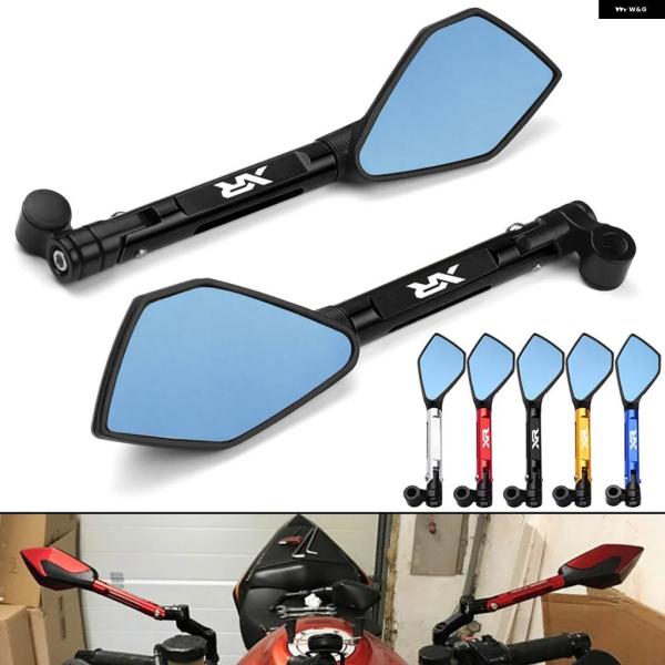 ホンダ XR 600R 650R 250L XR400 XR250 XR230 バイク ハンドルバー 五角形バックミラー ブルーガラス 防眩 ミラー カスタム パーツ アクセサリーHigh-concerned chemical:NoneIt...