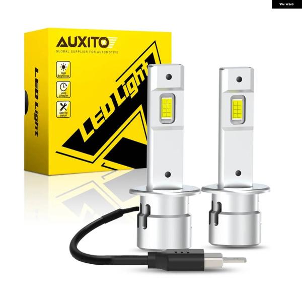 2個 H1 LED 電球 ヘッドライト ミニ 20000LM 6500K CSP 超高輝度 ハイロービーム 車用 フォグランプ 12V ホワイト 自動車用High-concerned chemical:NoneCar Brand:Unive...