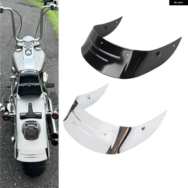 バイク リアフェンダー マッドガード チップカバー トリム ボルトハーレー ファットボーイ アニバーサリー FLSTF FLSTFI 2007年以降 アイアンブラック/クロームProtective parts:OtherHigh-conce...