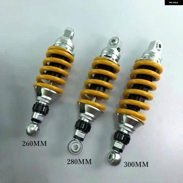 ホンダ MSX125 Z125PRO GSX250/250R G310R/GSSダート バイク 260/280/300/320MMミドルリアショック アブソーバー プリロードダンピング調整 カスタム パーツ アクセサリーHigh-conce...