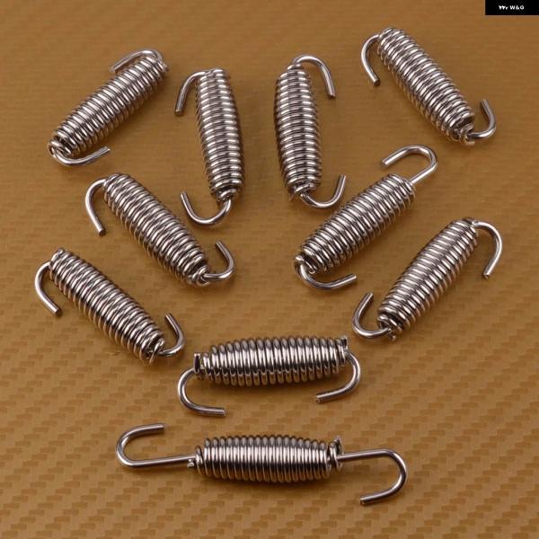 シティタル 10PCS 68MM ステンレス シルバー バイク ATV マフラー チューブ スイベル スプリング カスタム パーツ アクセサリーHigh-concerned chemical:NoneMotobike Make:Univer...