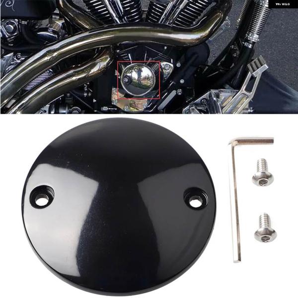 バイク アクセサリー ハーレー スポーツスター XL883 1200 クローム/ブラック用2穴エアフロー 点火 タイマー 2穴ポイントカバー カスタム パーツ アクセサリーProtective parts:Frame ProtectionH...