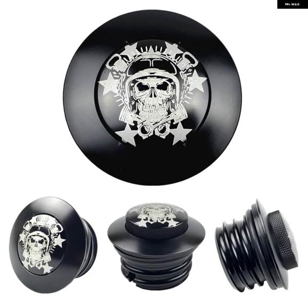 バイク ポップアップガスキャップ ベント 燃料オイルタンクカバー ハーレー ツーリング ロード ストリート エレクトラ グライド ロードキング ソフテイル カスタム パーツ アクセサリーHigh-concerned chemical:Non...