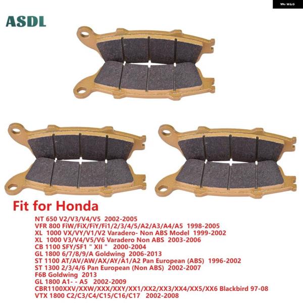 バイク フロントリア ブレーキ パッド ホンダ VFR 800 XL CB ST 1000 CBR 1100 VTX 1800 XL1000 2003-2006 ST 1300 02-07 カスタム パーツ アクセサリーHigh-conce...