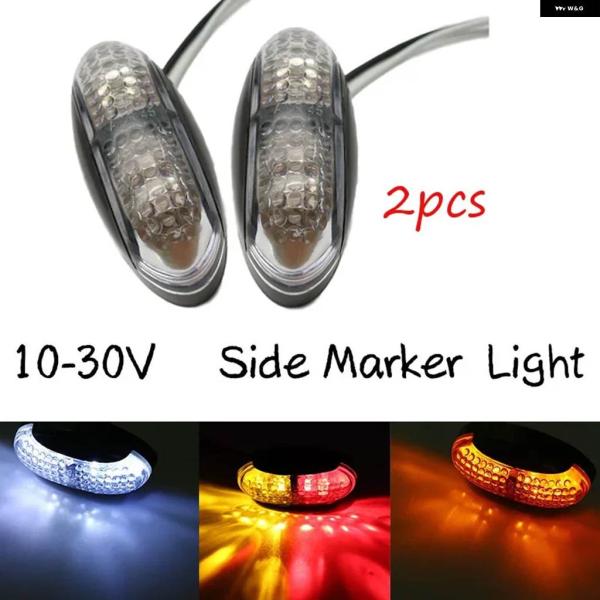 12V/24V LED 車 トレーラー トラック サイドマーカー インジケーター ライト トラック ランプ アンバー レッド/レッド/ アンバー /ホワイト 低消費電力 カスタム パーツ アクセサリーHigh-concerned chemi...
