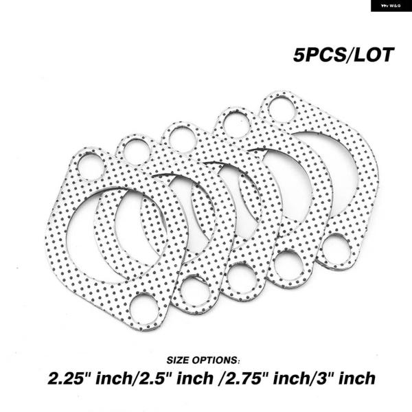 2.25インチ 56MM 車用 エンジン ダウン パイプ フランジ マフラーガスケット 2穴 5個/LOTYC101291 カスタム パーツ アクセサリーOther Part Number:MS101291Placement on Vehi...