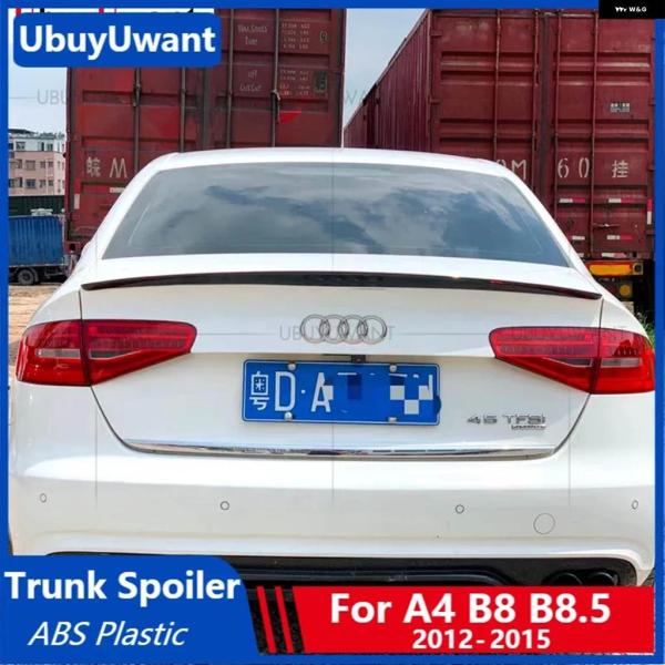2012-2015 アウディ A4 B8.5 B8 リアスポイラー ABS 車用テールウィングデコレーション トランク スポイラー カスタム パーツ アクセサリーHigh-concerned chemical:NonePlacement o...