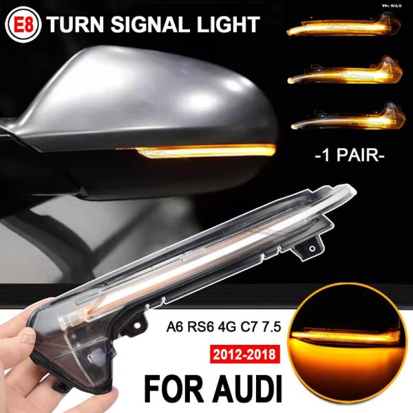 ミラー ダイナミックウィンカー インジケーター アウディ A6 C7 C7.5 RS6 S6 4G LED ウィンカーライト 2013 - 18 カスタム パーツ アクセサリーHigh-concerned chemical:NoneFor ...