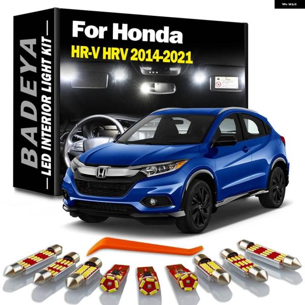 ホンダ HR-V HRV 2014-21 LED インテリア マップドームサンバイザープレートライトキット 12個 カスタム パーツ アクセサリーHigh-concerned chemical:NoneSize:31mmFor Vehicl...