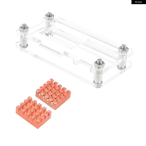 ORANGE PI ZERO 2W用アクリルケース クリアシェルカバー ボックス メインボード ディスプレイ プロテクター ヒートシンク カスタム パーツ アクセサリーBattery Included:NoTypical Applicati...