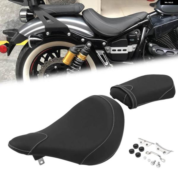ヤマハ ボルト 950 XV950 XVS 950 SPEC R/C 2013-2019 用 オートバイ フロントドライバー リアパッセンジャー レザーシート クッション パッド カスタム パーツ アクセサリーHigh-concerned ...