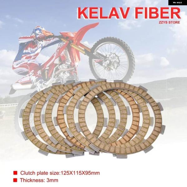 バイク 用 KELAF ファイバー フリクション クラッチプレート ヤマハ FZR400 88-89 FZR400RR FZR 400 RR 91-94 FZR600 89-93 FZR 600用 カスタム パーツ アクセサリーHigh-c...