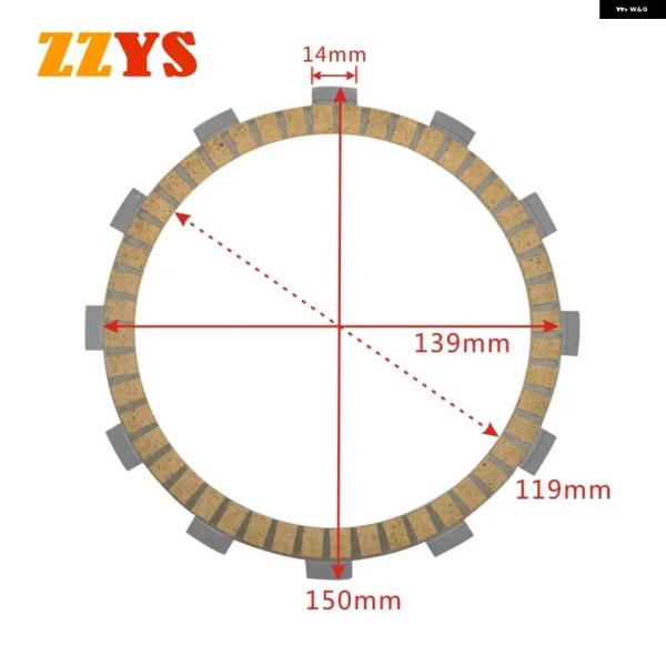 バイク 用 KELAF ファイバー フリクション クラッチプレート ホンダ CB550 CB550F CB550K 1975 CB 550 ジレラ RC600 1989 RC 600 用 カスタム パーツ アクセサリーModel Numbe...