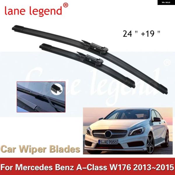 メルセデス ベンツ A クラス W176 2013~2015 カー ワイパー ブレード フロントガラス ワイパー A160 A180 A200 A45 2014 カーグッズ カスタム パーツ アクセサリーHigh-concerned che...