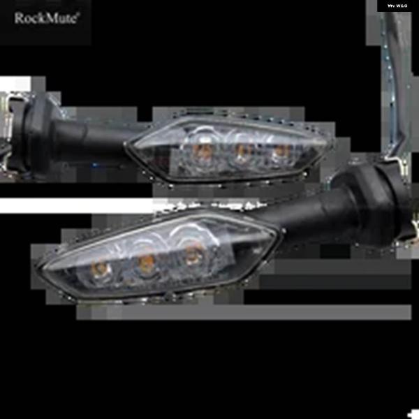 カワサキ ER6N KLR650 Z1000 ZRX1200R ZH2 VERSYS 650 1000 オートバイ ウィンカー インジケーター LED ライト フロント/リア ウインカー 1ペア カスタム パーツ アクセサリーBattery...
