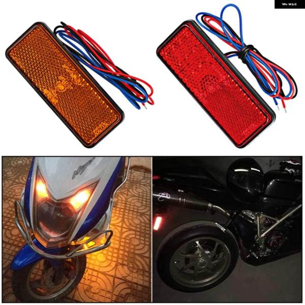 テールライト オートバイ 長方形 リフレクター ブレーキランプ オートバイ リアライト 車 ATV LED シングルライト トレーラー トラック 用 カスタム パーツ アクセサリーHigh-concerned chemical:NoneWa...