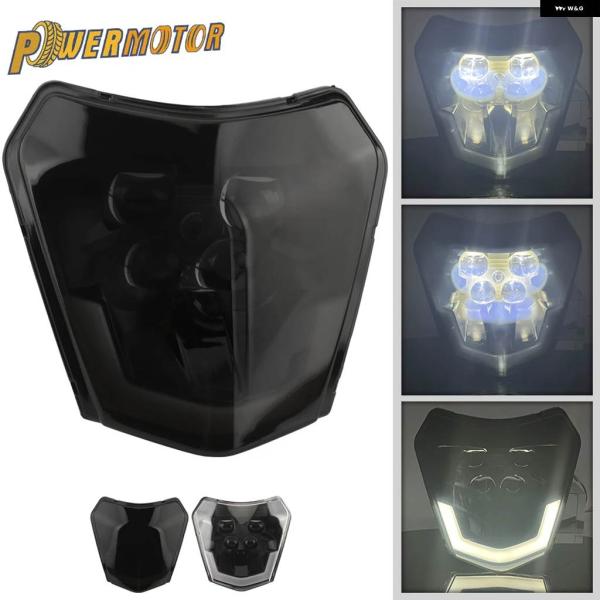 KTM EXC 300 XC XCF XCW 150 250 350 450 ヘッドランプ ウィック ダート バイク モト エンデューロ用 バイク 用 LED ヘッドライト カスタム パーツ アクセサリーHigh-concerned che...