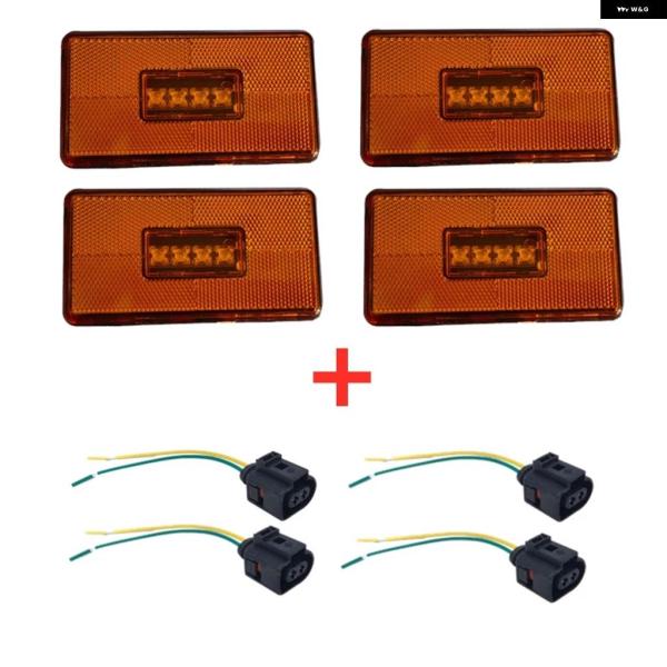 24V アンバー 4LED サイド マーカーライト ランプ スカニア 5 6シリーズ P R キャブ G T Sシリーズ OEM 2052119 プラグオプション カスタム パーツ アクセサリーHigh-concerned chemical...