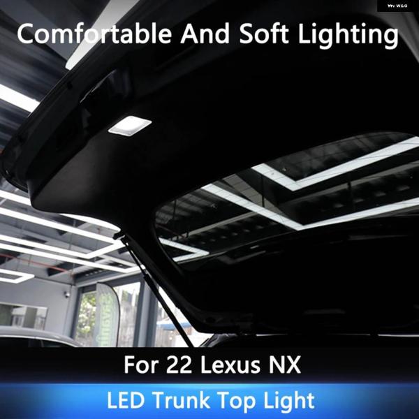 レクサス NX 2022-2025 スタイリング カスタム用 カー トランク トップ ライト LED テールゲート トップ ランプ HD ハイ ネス ライト ウィックス カスタム パーツ アクセサリーHigh-concerned chemi...