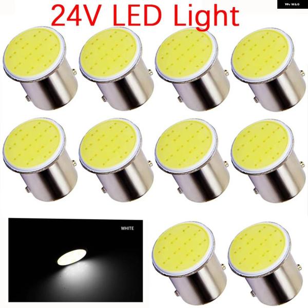 10個車用 LEDライト 1156 BA15S COB*12SMD トラック デイタイム ランニングランプ 1157 BAY15D バックランプ/ストップランプ バルブ 24V カスタム パーツ アクセサリーHigh-concerned c...