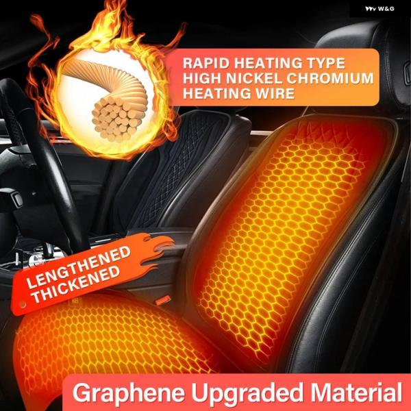 12V / 24Vグラフェン加熱カーシート クッション 高速加熱均一加熱冬オフィスや加熱 クッション に最適 カスタム パーツ アクセサリーFilling:COTTONTarget Pet:NoneThickness:ThickProduc...