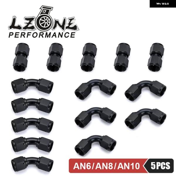 5PC S 汎用 0 45 90度AN6 AN8 AN10メスAN6 AN8 AN10メス 油圧 ホースエルボ オイルクーラー フィッティングホースフィッティング カスタム パーツ アクセサリーSPECIAL FEATURES:WELD-F...
