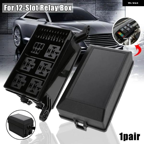 自動車用ヒューズリレー ボックス ホルダー ブロック回路端子車用ヒューズ ホルダー 12スロット ボックス 6リレー カスタム パーツ アクセサリーHIGH-CONCERNED CHEMICAL:NONEORIGIN:MAINLAND CH...