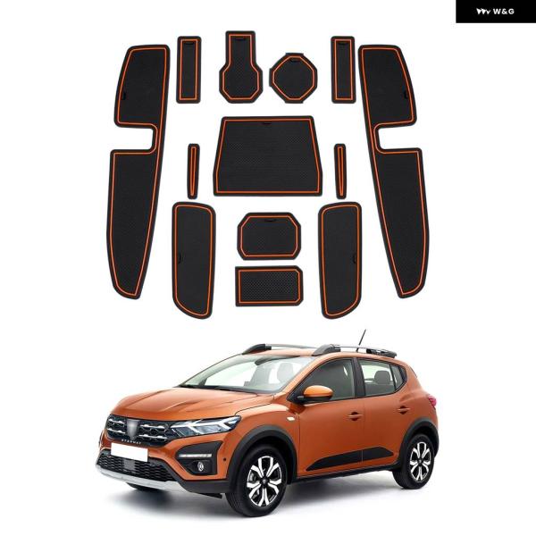 ドア溝マット DACIA SANDERO 3/SANDERO STEPWAY III 2021-2025 滑り止め パッド 自動 DACIA SANDERO 3 2025 アクセサリー カスタム パーツ アクセサリーHIGH-CONCERN...