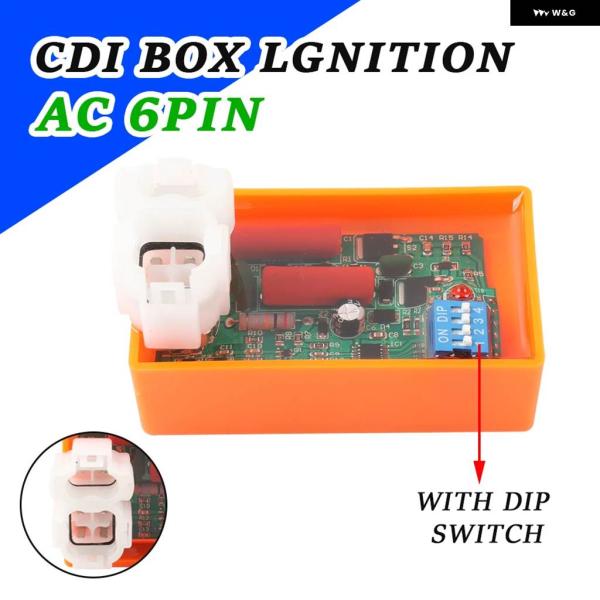 6ピン オートバイ イグニッション 点火 システム ユニット AC CDI ボックス DIPスイッチ付き TITAN KS ML XLR XL 125 TITAN99 CBX XR 200 NX 150 350 カスタム パーツ アクセサリ...